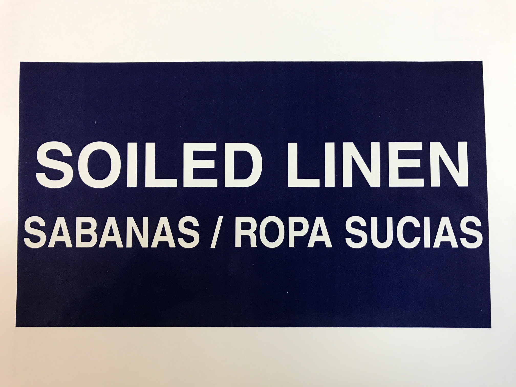 Soiled Linen Sabanas / Ropa Sucias Label [3900-ML95-SP] : Champion ...